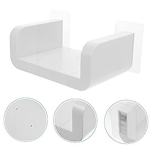 Alipis Wall Mounted Floating Bathroom Shower Shelf Floating Nursery Shelves Floating Shower Shelves Shelf U- Shape