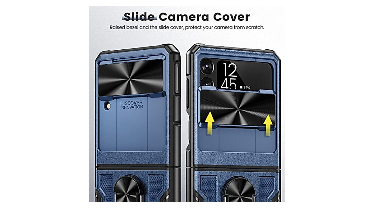 Caka Galaxy Z Flip 3 Case with Kickstand & Protect Features