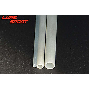 LureSport Transparent Hollow GlassFiber 1.4m 4sections UL Blank Rod Building Components Repair DIY Accessory (Red)