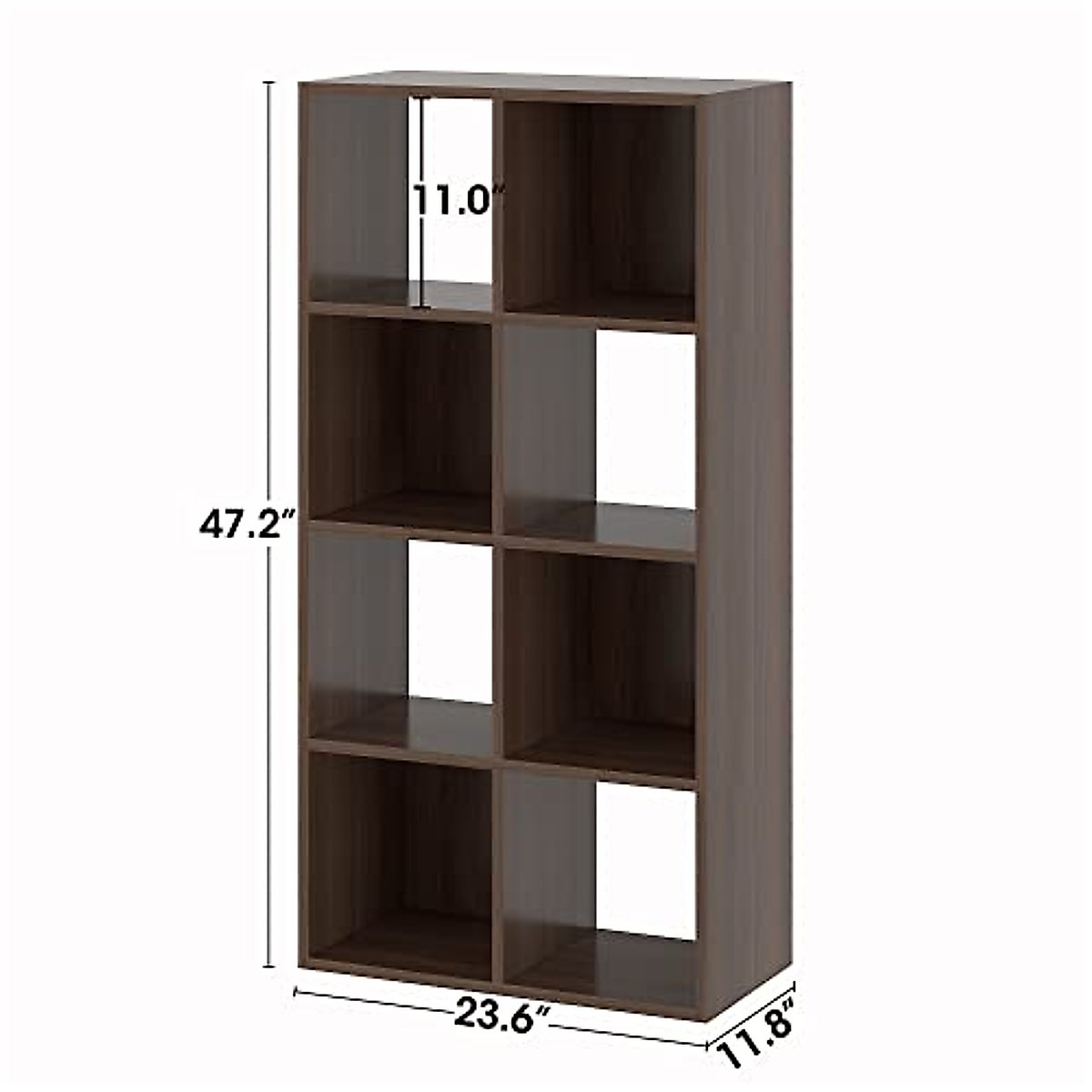WAHEY Bookcase, 8 Cube Open Storage Organizer Display Bookshelf, HOFB008