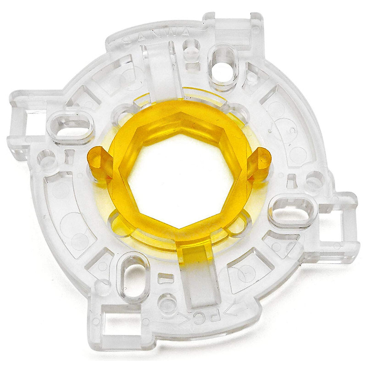 Sanwa GT-Y Octagonal Gate + SANWA JLF-TP-8YT Original Joystick White - for Arcade Jamma Game 4 & 8 Way Adjustable, Compatible with Catz Mad SF4 Tournament Joystick (White Ball Top) S@NWA