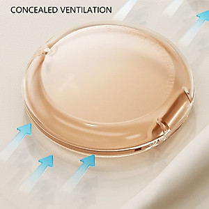 Retainer Case, Retainer Cleaner Case 2 Pack, Portable Denture Cases and Unique Denture Bath with Drain Tray, Denture Bridges, Partial Dentures, Traditional Braces, Etc. (Orange)