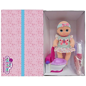 New Adventures - Little Darlings - It's My Potty 10 Inch Doll with Potty Chair, (3518)