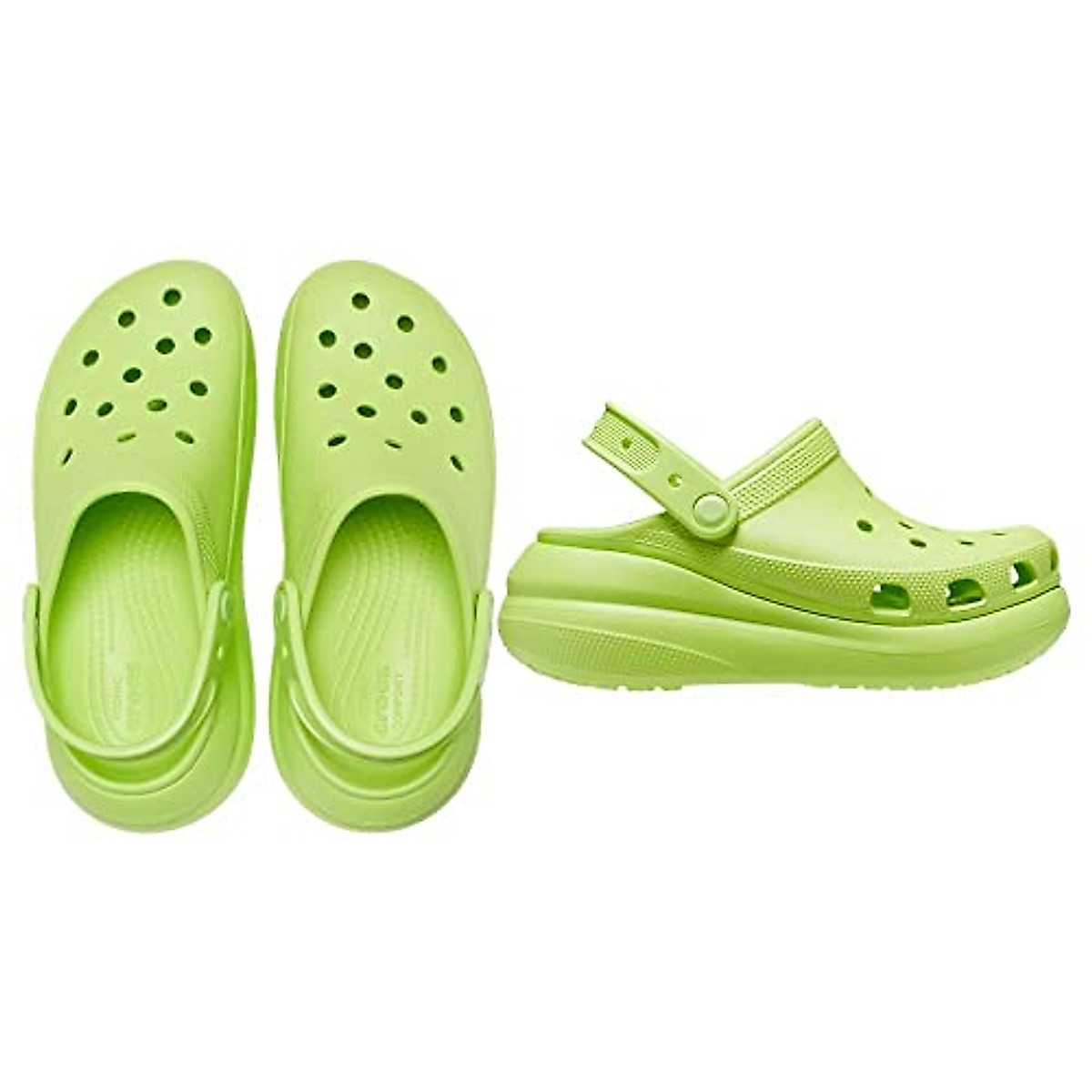 Crocs Unisex-Adult Crush Clog, Limeade, 9 Women/7 Men
