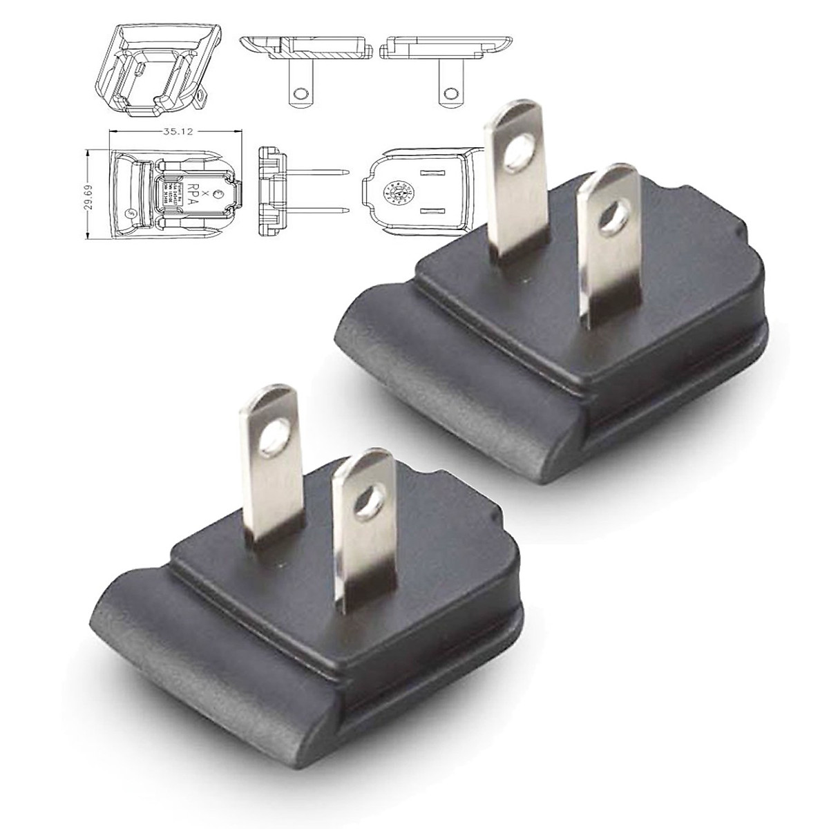 2X Phihong US Plug Clip for PSA05R Phihong Series