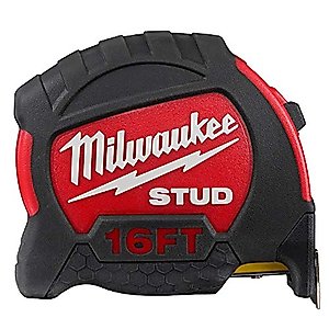 Milwaukee 48-22-9916 16-Foot Reinforced Impact Resistant Stud Tape Measure