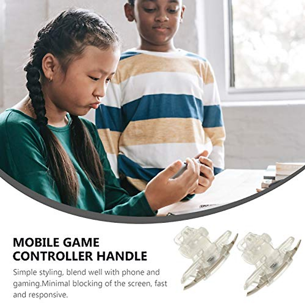 Hemobllo Handle 1 Pair Mobile Game Controller Smartphone Shooting Game Aim Button Device Joystick Grips Hand Grips Hand Grips Hand Grips Hand Grips