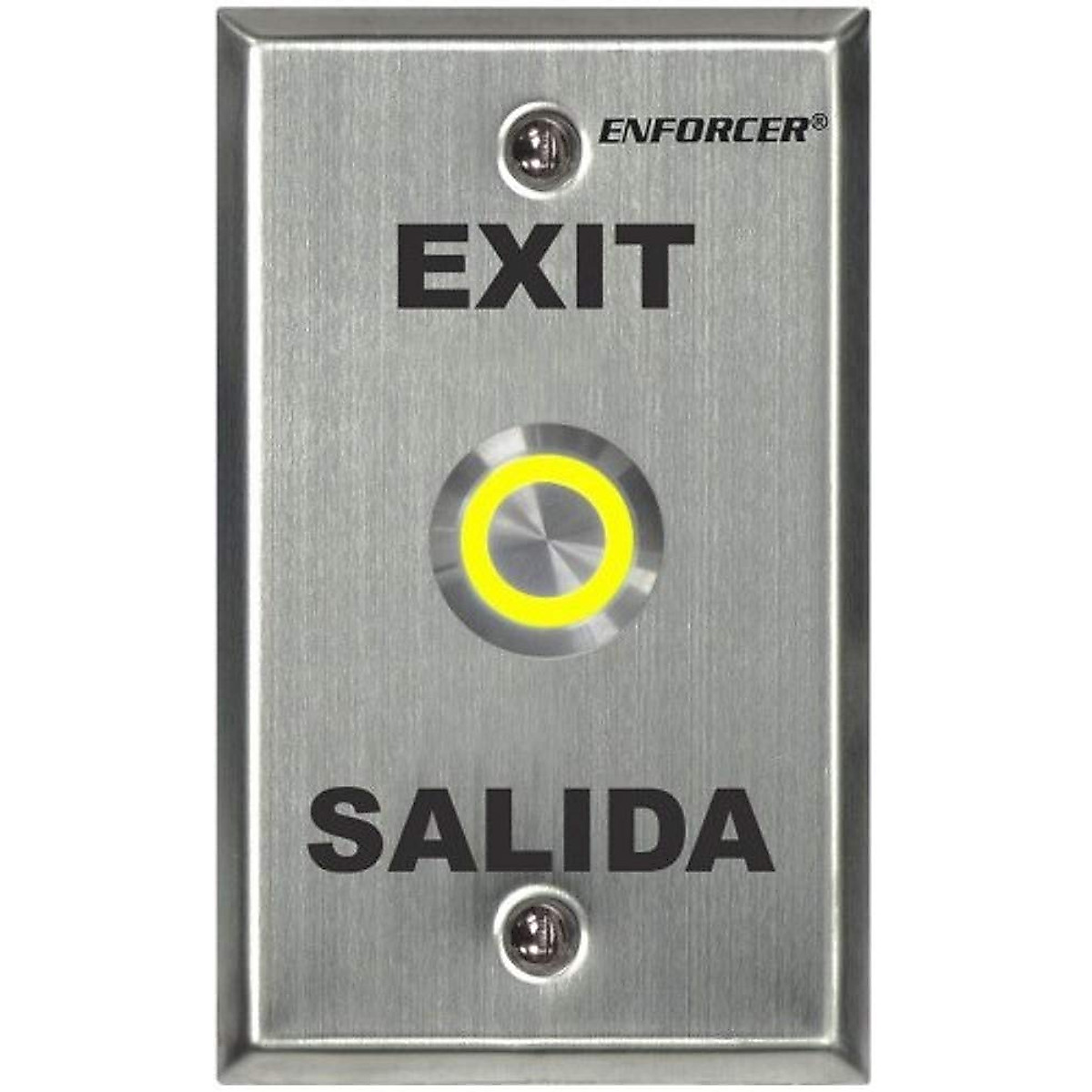 Seco-Larm Enforcer Push-to-Exit Plate, Vandal Resistant, Illuminated (SD-7275SGEX1Q)