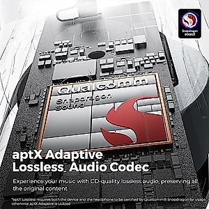 SoundPEATS Air4 Wireless Earbuds with Snapdragon Sound AptX Adaptive Lossless, QCC3071 Bluetooth 5.3 Earbuds with Boost Bass, Multipoint Connection, 6-Mic CVC, Low Latency, 26Hrs, IPX4 Rated