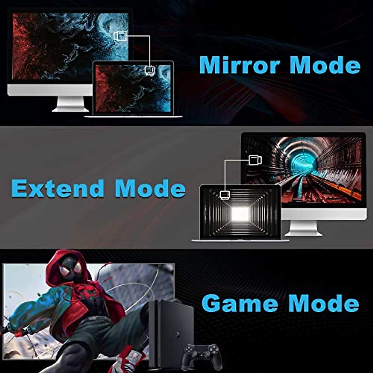 Toptrend 4K HDMI Cable 12ft, CL3 Rated 18Gpbs High Speed HDMI 2.0 Cable Supports 1080p, 3D, 2160p, 4K 60Hz UHD, HDR, 30AWG HDMI Cord, Compatible with HDTV, Xbox, Blue-ray Player, PS3, PS4, PC