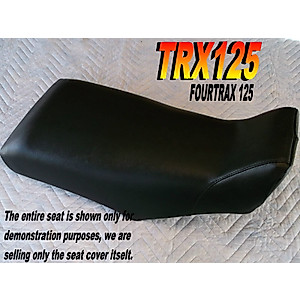 New Replacement seat Cover fits TRX125 1985-86 Replacement seat Cover Fourtrax Honda TRX 125 Black 308A