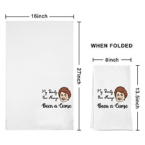 Homento Funny Kitchen Towels-Golden Inspired Gifts for Women,Golden Merchandise Towels Set,Funny Novelty Hand Towels for Girls Night-Unique Birthday Gift for Mom Best Friend,House Warming Gifts Idea