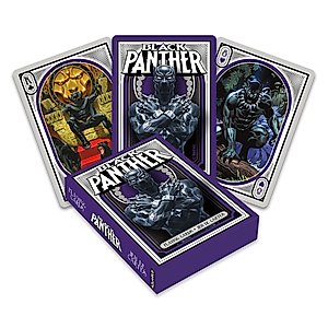 AQUARIUS Marvel Comics Black Panther Playing Cards - Black Panther Themed Deck of Cards for Your Favorite Card Games - Officially Licensed Marvel Comics Merchandise & Collectibles