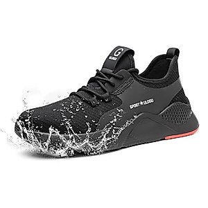 Waterproof Steel Toe Safety Shoe for Men Lightweight Slip Resistant Work Sneaker Comfortable Puncture Proof Indestructible Industrial Construction Zapatos Punta de Acero seguridad para Hombres trabajo