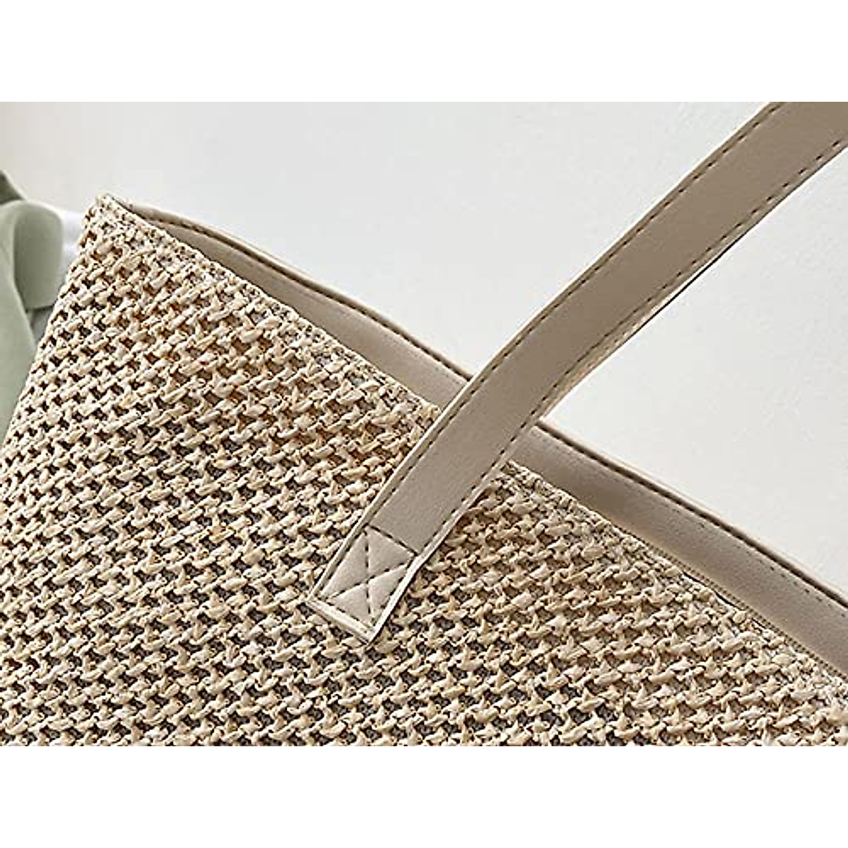 Summer Straw Bag Women Large Capacity Weave Totes Bag Handmade Rattan Beach Bag Vacation Lady Straw Shoulder Bag Pouch-1