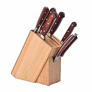 ZUIAI Wood Holder Block Stand Knives Storage Shelf Rack Storage Box Organizer Kitchen Accessories Tool