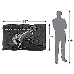 Ford Blanket, 36"x58" New Bronco Headlights Silky Touch Super Soft Throw Blanket