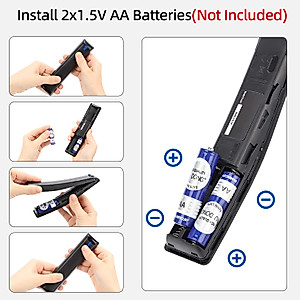 Neuronmart Voice Remote Control Replacement for Samsung Smart TV Remote, for Samsung 4K 8K Crystal UHD LED QLED Frame HDR Curved Smart TV with Netflix, Prime Video, Rakuten TV Button