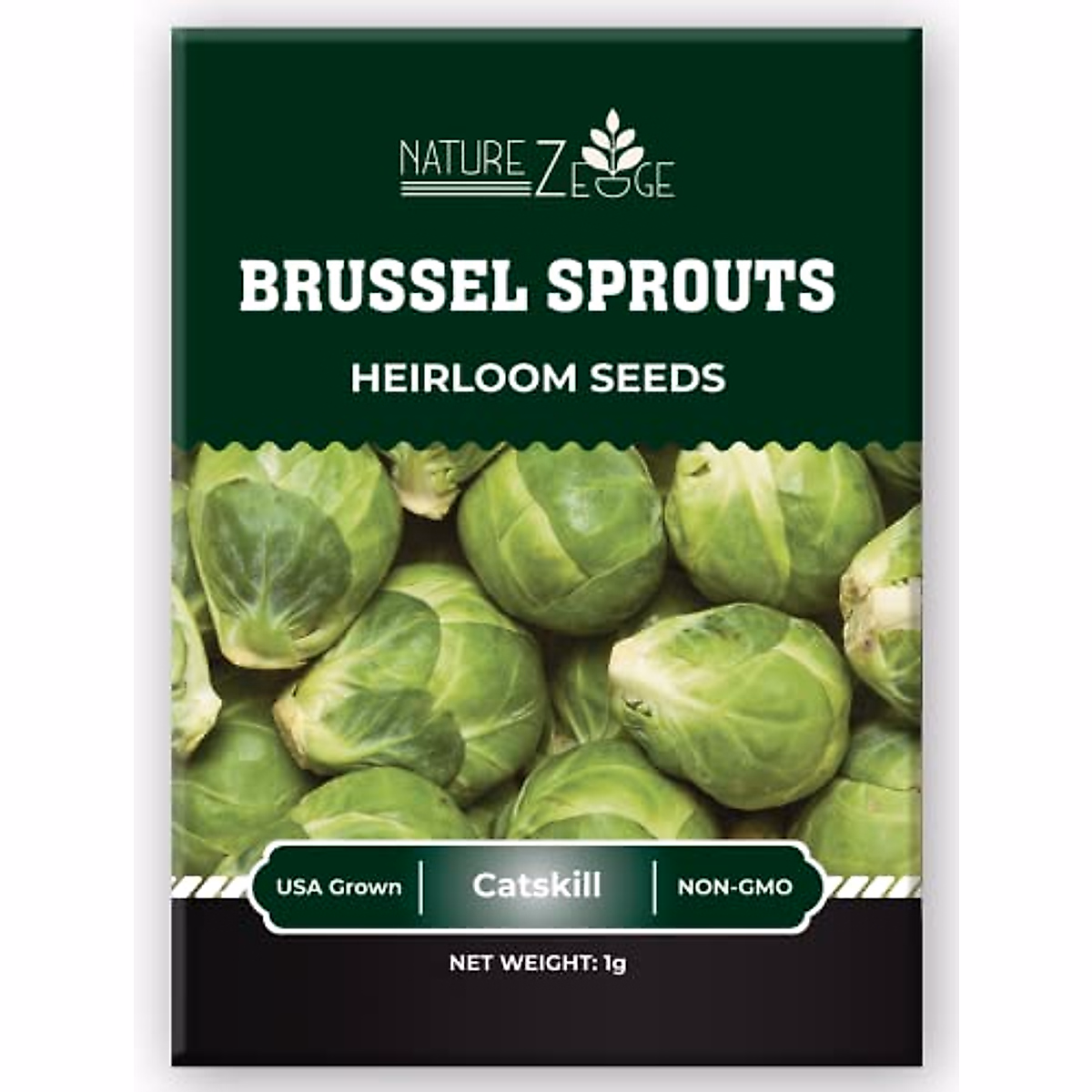 Brussel Sprouts Seeds for Planting, Catskill, 1 Gram, 270 Seeds, Grow Heirloom Brussels Sprouts Fresh in Your Garden, Non-GMO