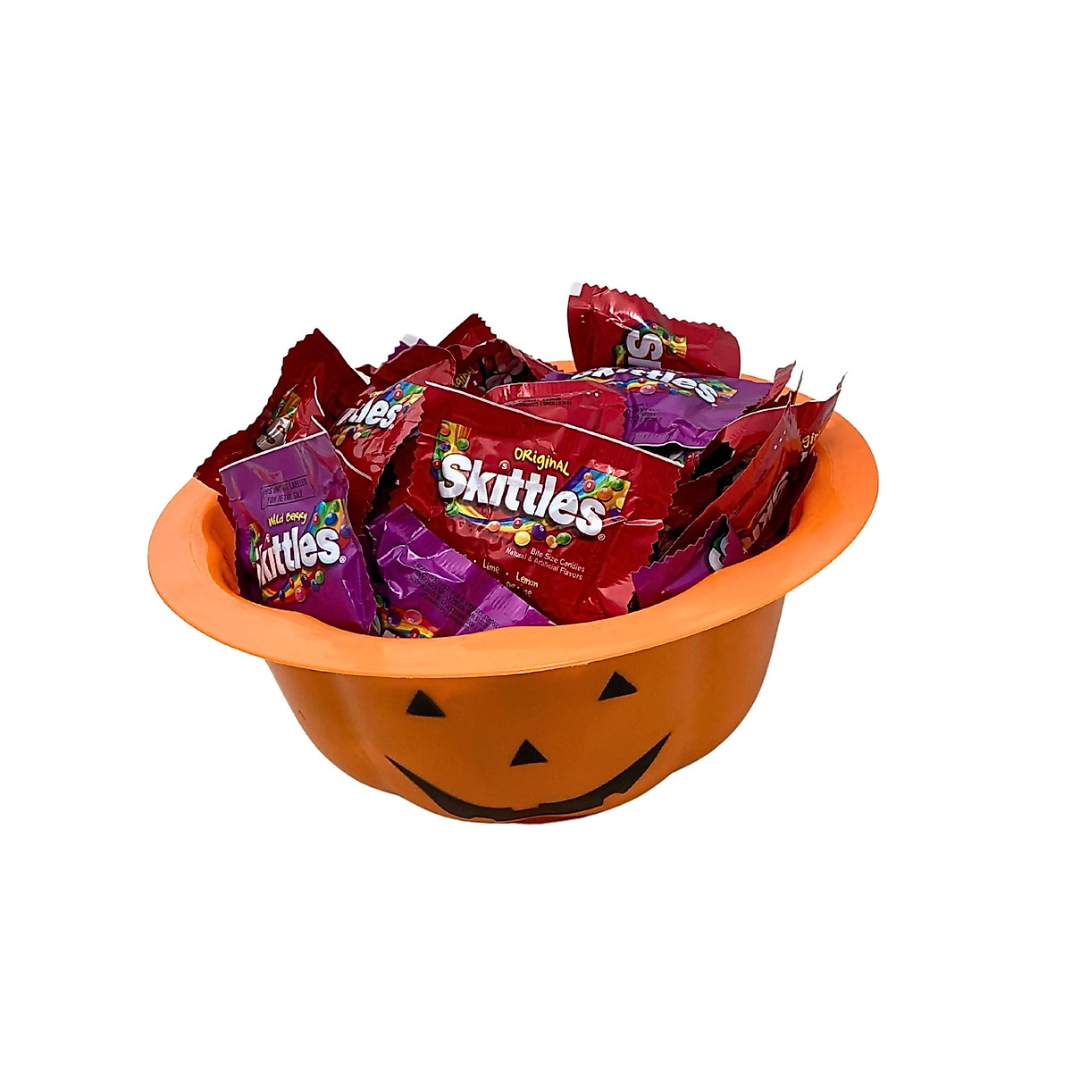 Klub Bulk Skittles Candy Assortment -3-lbs-Wild Berry & Original Flavor Skittles Candy Coated Fruit Chew Bites Individually Wrapped Mini Packs- Bulk Party Size Variety Pack (48-Oz)
