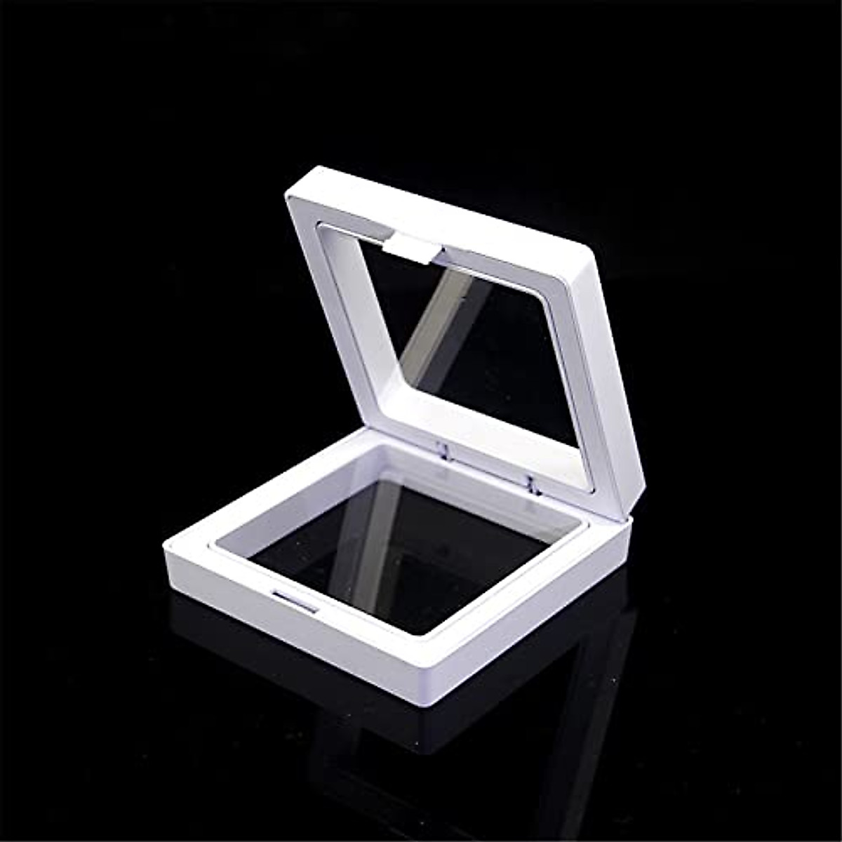 1 Challenge Coin Display Frame, 3D Floating Case M-EDALLION M-edal S-pecimen Small Gift Boxes for (as Show, One Size)