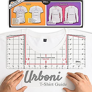 Standard Size - Tshirt Ruler Guide for Vinyl Alignment, T Shirt Rulers to Center Designs, T Shirt Ruler Alignment Tool Placement, Tshirt Guide Ruler Tool for Heat Press, Tee Shirt Ruler for Cricut