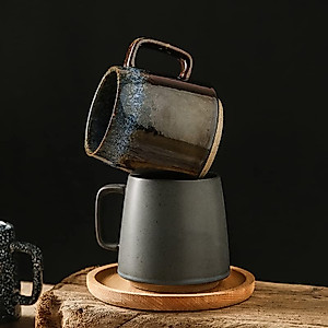 Madi Kay Designs Japanese retro cup afternoon tea light luxury cup ceramic coffee cup tableware water cup drinking utensils kitchen dining bar home gardening日式复古杯下午茶轻奢杯陶瓷咖啡杯餐具水杯饮具厨房餐吧家居园艺