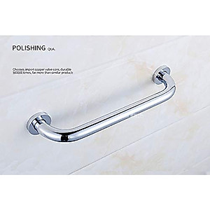 CRODY Bath Wall Attachment Handrails Grab Bar Rails Toilet Shower Brass Grab Bar,Wall Mounted Polished Finished Bathroom Handrail,Towel Rack Support Handle Safety Railing Guard Frame for Elderly Disab