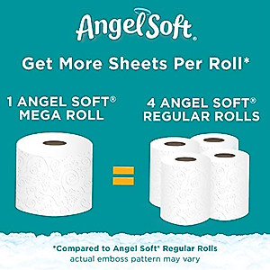Angel Soft Toilet Paper, Bath Tissue, Packaging May Vary), 9 Count (Pack of 4)