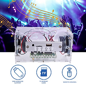MiOYOOW DIY Bluetooth-Compatible Speaker Kit, Mini Stereo Sound Amplifier Soldering Projects with LED Flashing Light, Electronic Soldering Practice Kit for School STEM Education and Home Office Use