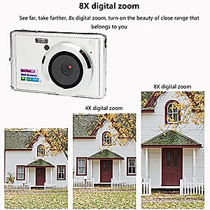 LINXHE 2.4 inch LCD HD Mini Digital Camera, Video Camera Students Cameras 21MP Compact Camera Travel,Holiday,Birthday Present for Kids/Beginners/Teens/Seniors (Color : Red)