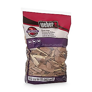 Char-Broil Analog Electric Smoker & Weber Available Stephen Products 17149 Mesquite Wood Chips, 192 cu. in. (0.003 c, m