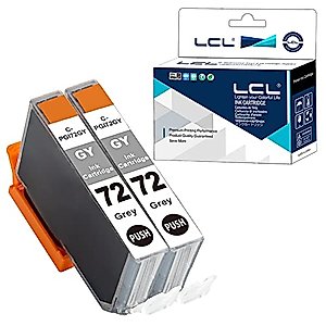 LCL Compatible Ink Cartridge Replacement for PGI-72GY PGI-72 Pro-10 Pro-10s (2-Pack Grey)