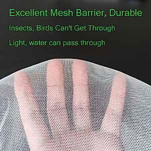 HHTHH 2pcs 3.9x5.9ft Garden Netting Bags with Drawstring Plant Mesh Cover Protect Vegetable Fruit Trees from Insect Birds