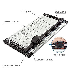 Carl 18 inch DC-2A3N Premium Rotary Paper Trimmer, Metal Base, 15 Sheet Cutting Capacity.