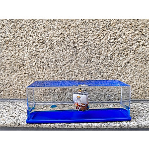 ROSSOM Unsinkable Thousand Sunny Pirate Ship in a Box,Non Sinking Anime Ship Fluid Drift Bottle, Unsinkable Boat in a Box, Unsinkable Ship Ornament Desk Decor Display Cases Fans Gifts