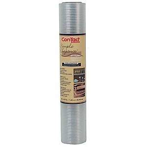 Kittrich Corp 06F-C8Q01-06 Con-Tact Brand Nonadhesive Clear Ribbed Shelf Liner
