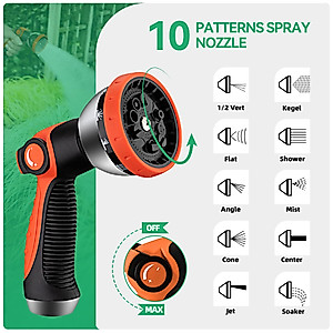 Garden Hose 100 ft - Metal Hose Stainless Steel Water Hose Flexible Heavy Duty Garden Hose Collapsible and No Kink Water Pipe