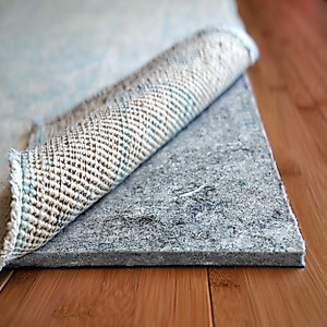 RUGPADUSA - Superior-Lock - 8'x10' - 1/4" Thick - Felt + Rubber - Premium Non-Slip Rug Pad - Perfect for Hardwood Floors, Available in 2 Thicknesses, Many Custom Sizes