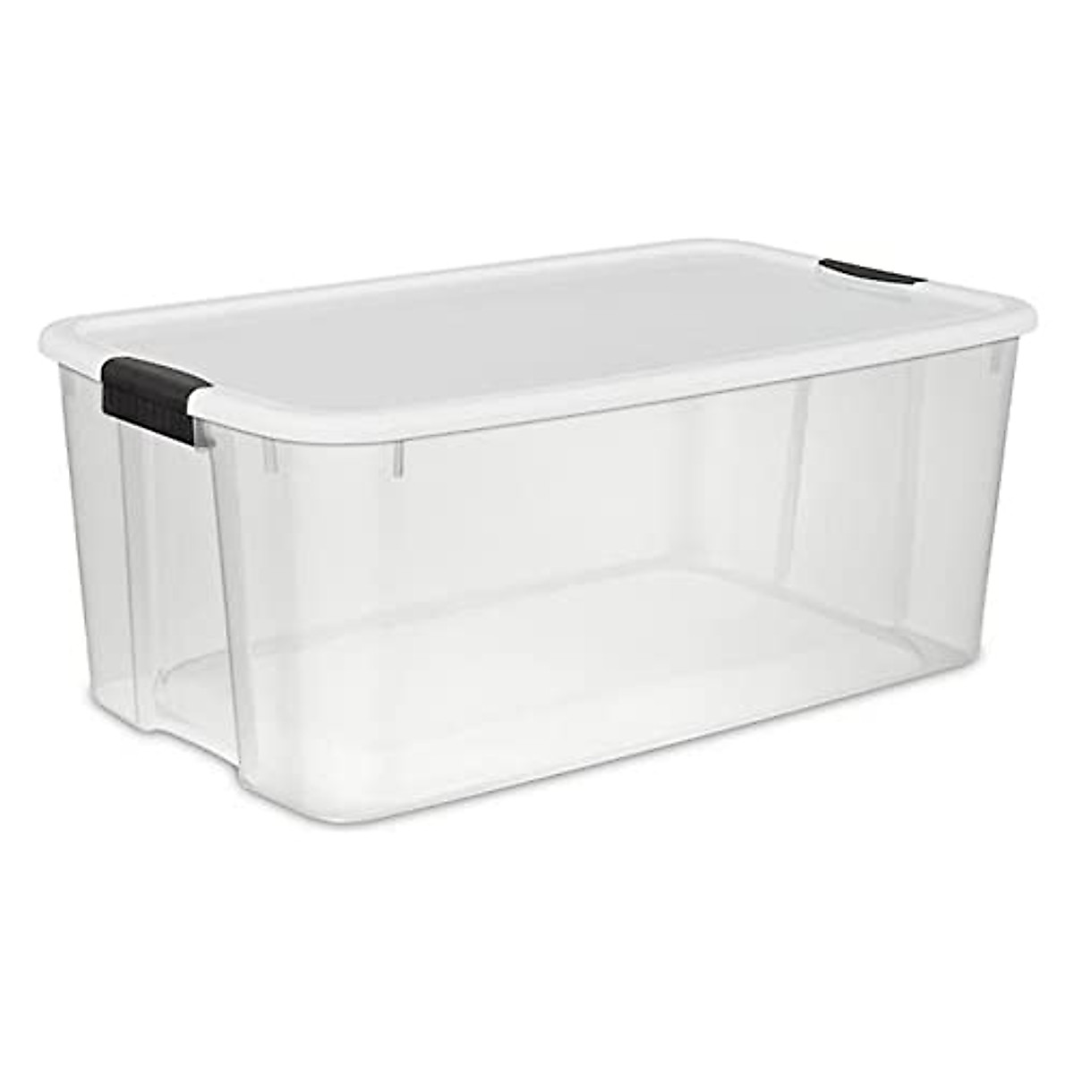 Sterilite 116 Quart Ultra Clear Plastic Storage Tote Container with Latching Lid (20 Pack)
