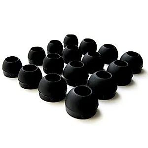 16pcs (B-4sz) Replacement Earbuds Eartips Adapters Compatible with RHA MA750 Wireless Earphones Headphones