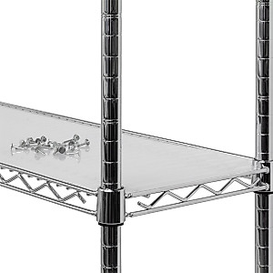 Akro-Mils AW1836LINER 18-Inch X 36-Inch Clear Shelf Liner for Chrome Wire Shelf, 4-Pack