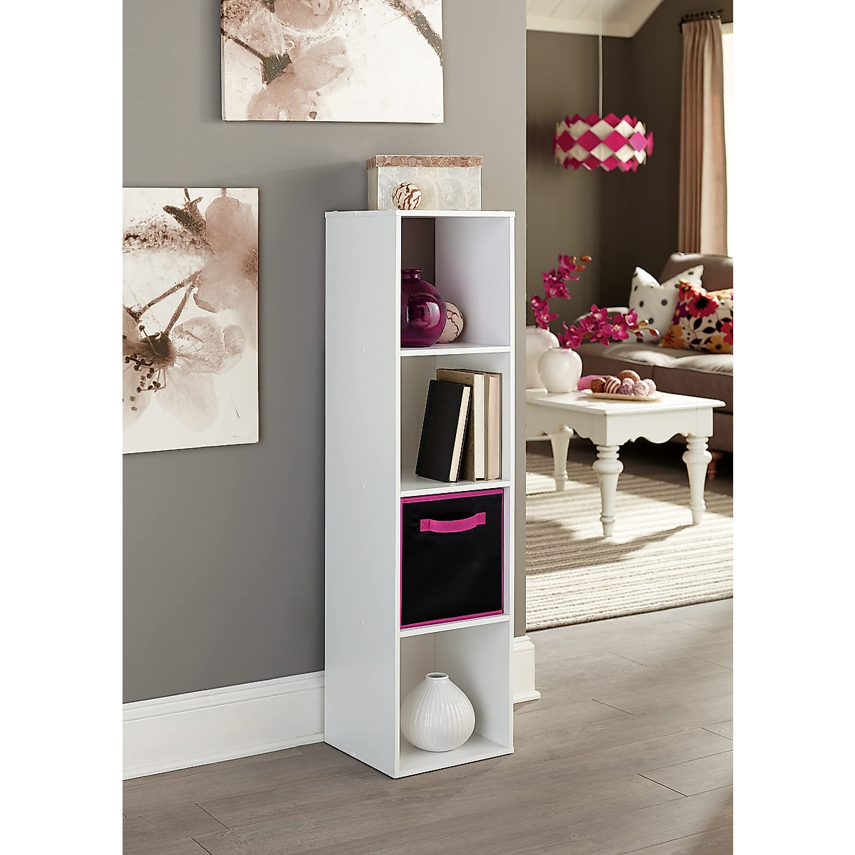 Closetmaid 4 Cube Stackable Storage, White