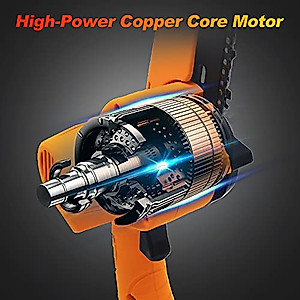 Mini Chainsaw - Mini Chainsaw 6 Inch , Cordless Chainsaw , Mini Chainsaw Cordless for Branch Wood Cutting, Garden Pruning, Tree Trimming( Electric Chainsaw 2 Battery 2 Chain 1 Bag)