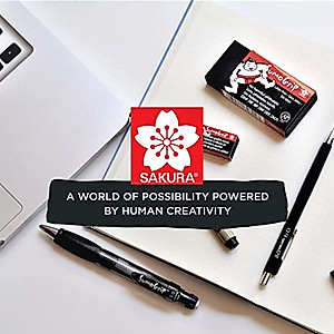 SAKURA SumoGrip Pencil with Comfort Grip - 0.7 mm Ergonomic Mechanical Pencil - Clear Gray