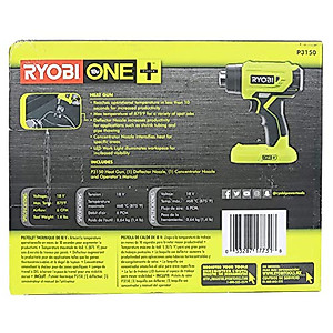 Ryobi 18-Volt ONE+ Lithium-Ion Cordless Heat Gun (Tool Only) P3150 (Renewed)