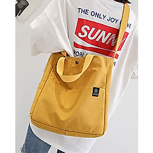Women Crossbody Bags Large Size Tote Canvas Purse Casual Hobo Bags Shoulder Handmade Bags