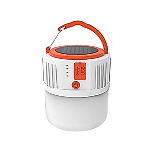 PLGEBR Solar Led Camping Light Waterproof USB Rechargeable Tent Lamp Portable Hanging Saving A8x0 Bulb Lights Cam for Outdoor Emergency
