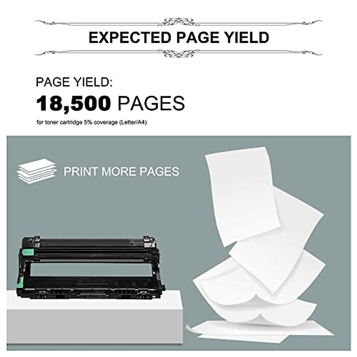 MANDBOY Compatible Replacement for Brother DR223CL Drum Unit (Cyan), Work with Brother MFC-L3770CDW HL-3210CW DCP-L3510CDW Printer Drum, 1-Pack