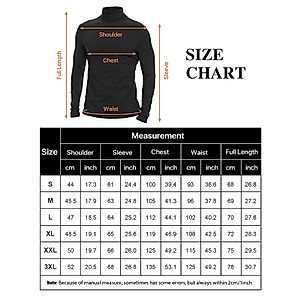 SIMIYA Mens Turtleneck Long Sleeve Shirts, Slim Fit Thermal Turtleneck for Men Basic Lightweight Thermal Underwear Top Black
